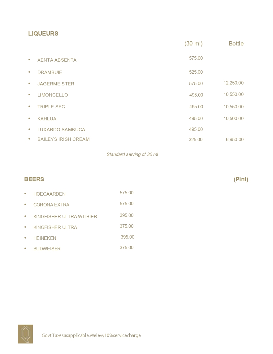 QLA | A contemporary European restaurant with global flavours to give ...