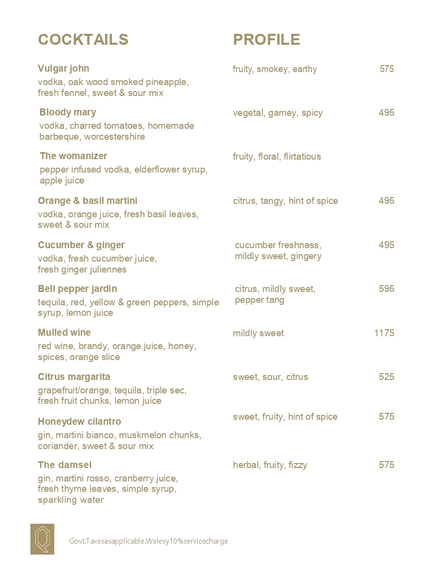 QLA | A contemporary European restaurant with global flavours to give ...