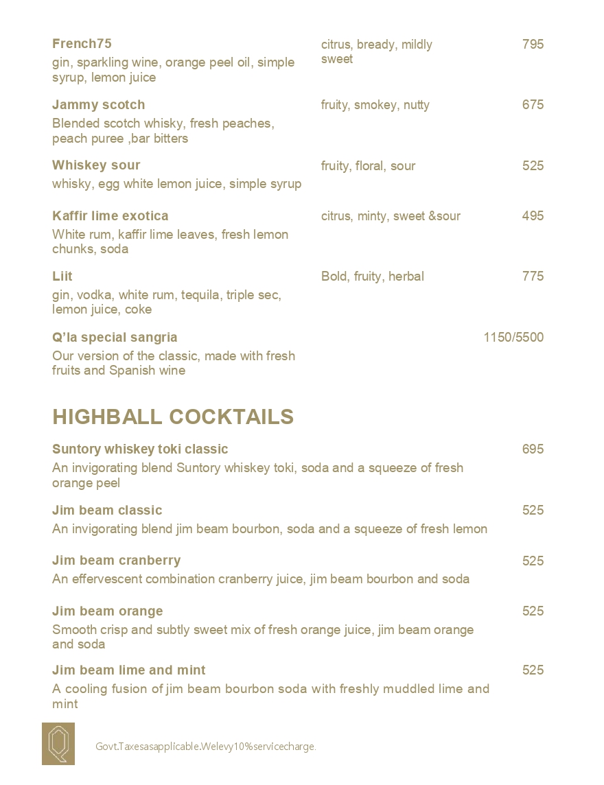 QLA | A contemporary European restaurant with global flavours to give ...