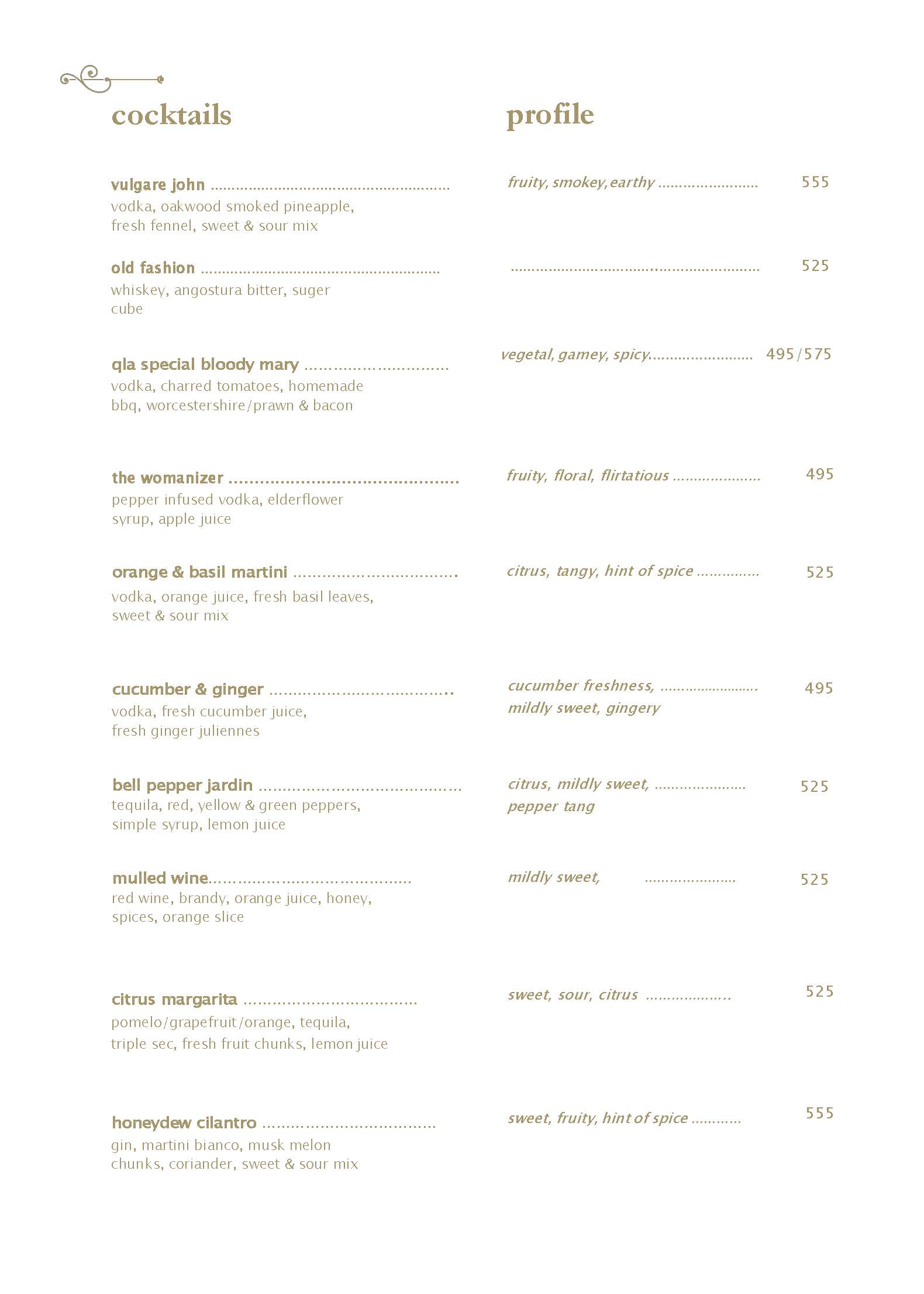 QLA | A contemporary European restaurant with global flavours to give ...