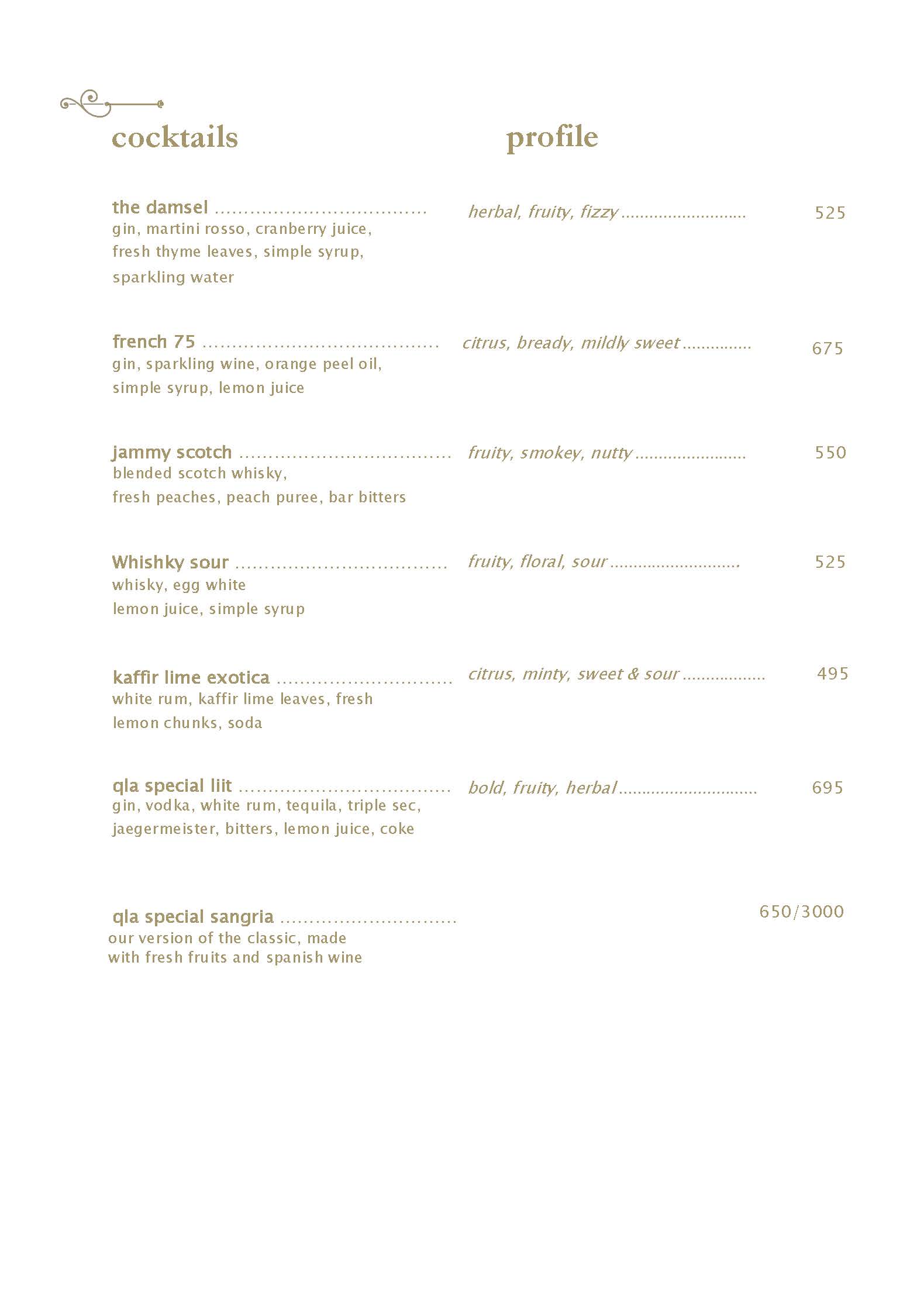 QLA | A contemporary European restaurant with global flavours to give ...