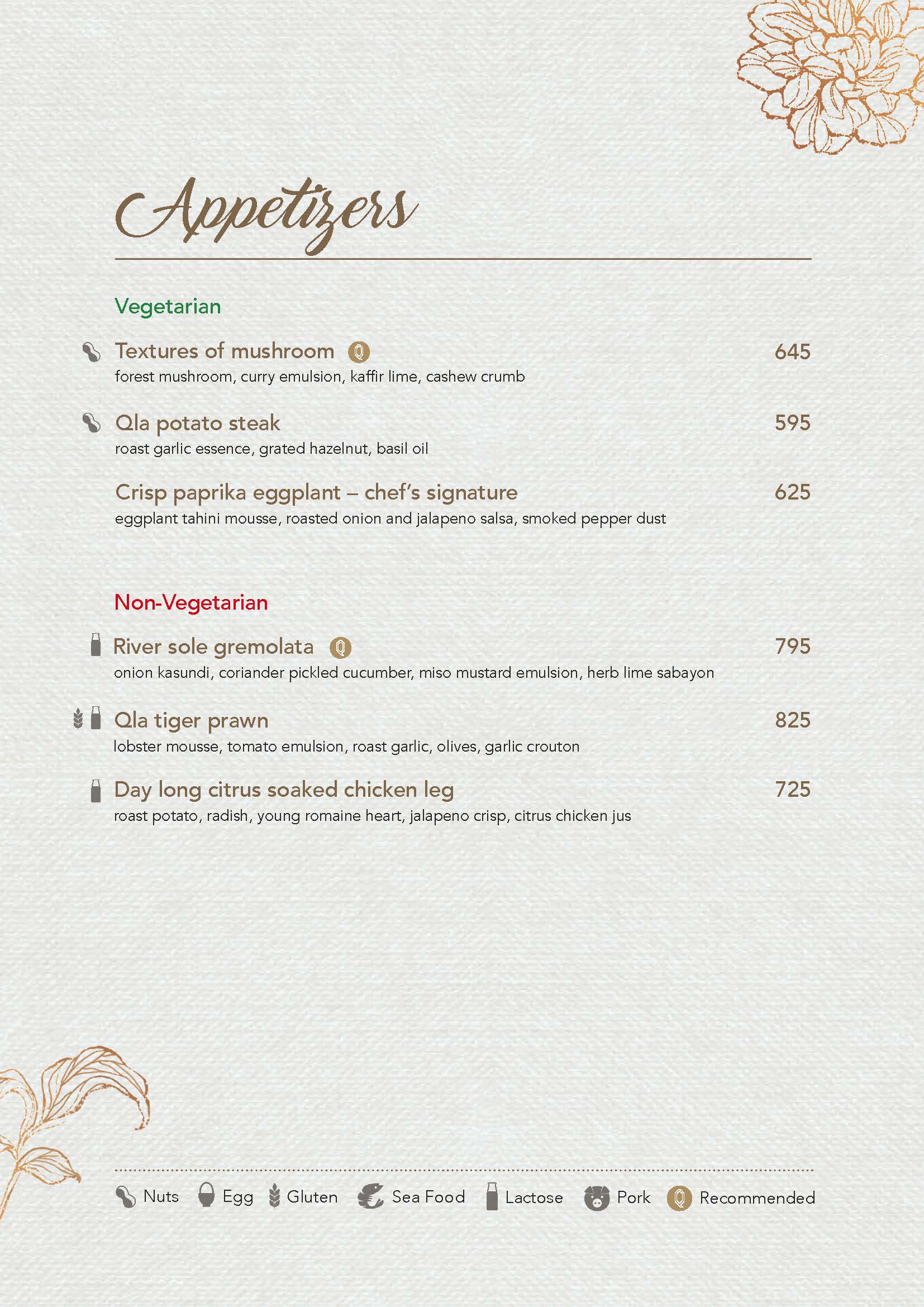 QLA | A contemporary European restaurant with global flavours to give ...