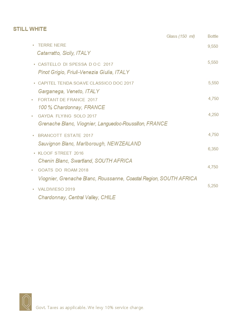 QLA | A contemporary European restaurant with global flavours to give ...